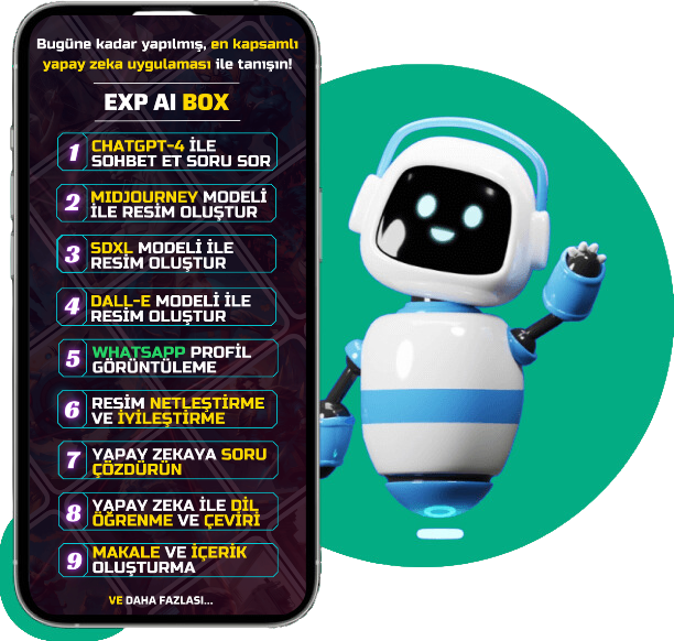EXP AI: Yapay Zeka ChatGpt Midjourney Fotoğraf Oluştur